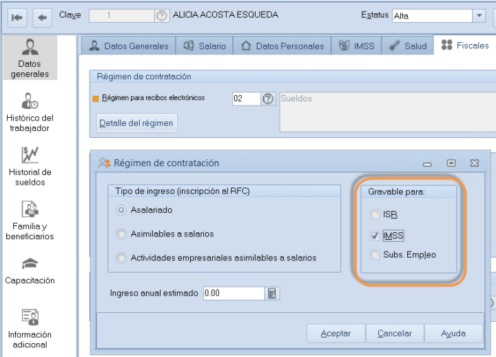 ISR a cargo en Salario Minimo pero deberia de ser cero